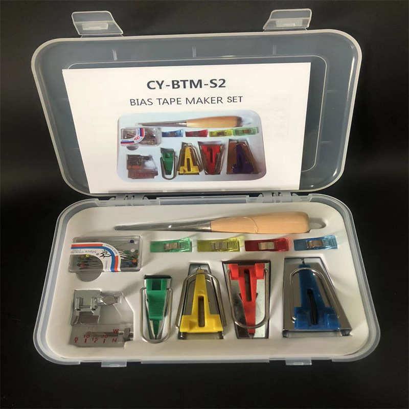 高档DIY手工缝纫拼布工具台湾制带器包边器滚边器拉筒精品套装