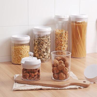 Sealed food-grade transparent round plastic easy-lock contai