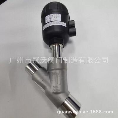 宝德burkert2000气动角座阀 00001488焊接螺纹不锈钢气动角座阀门