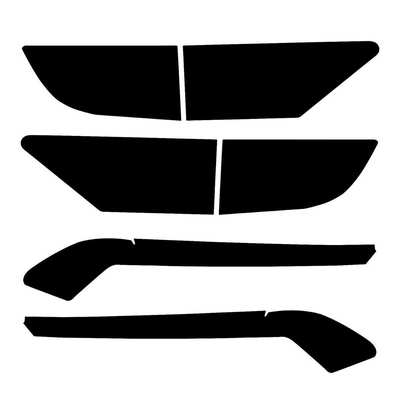 适用2014-2021道奇Dodge Durango 汽车大灯贴纸尾灯黑色改色膜