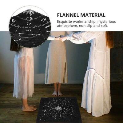 Pentagram Altar Cloth Divination Tarob Round Tablecloth