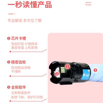 新款适用Xerox VersaLink C9000粉盒施乐C9000墨盒106R04065碳粉