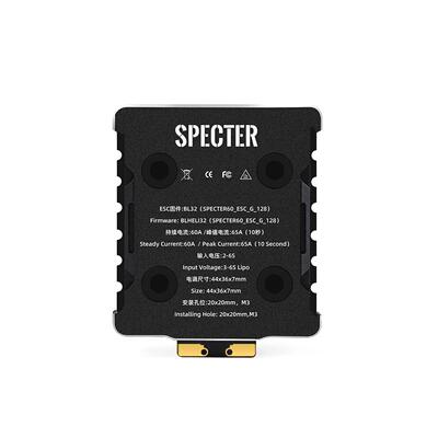 HGLRC SPECTER 60A 3-6S BL32位 128K 4in1电调 FPV穿越机竞速花