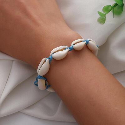 8 seashells with ethnic style seashell ankletsjl脚炼