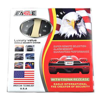 厂家直销汽车防盗器 car alarm system EAGLE报警器  单向报警器