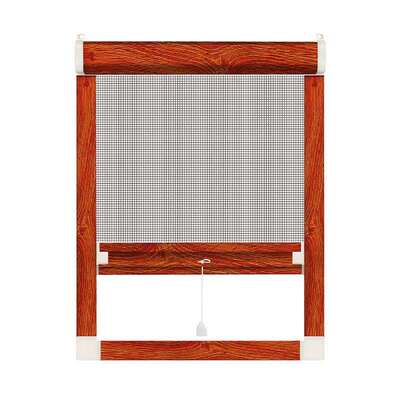 自装叠折铝合隐形纱式窗家用伸缩窗户推拉式纱FCK网卷金筒防蚊纱