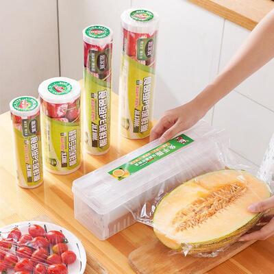 PE Food-Grade Cling Film, Large Roll, Economical for Home Us