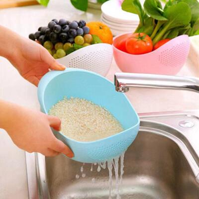 Kitchen Rice Washing Sieve, Plastic Rice Washing Basin Baske