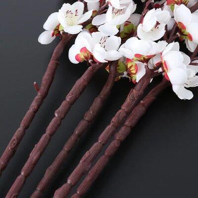 Cube Simulated Plum Blossom Decoration Vintage Fake Flowers