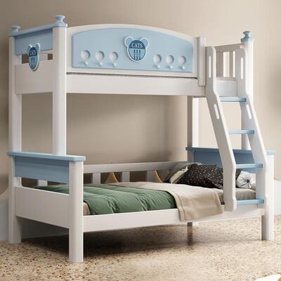 XMF2113挂梯全实木上下铺双层床儿童床子母床家用小户型高低上