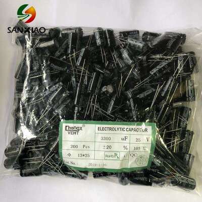 CHONGX厂家直销 插件铝电解电容8*12MM 450V1UF 4.7UF 高频直插