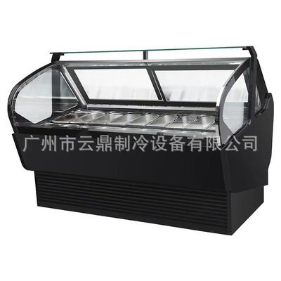 厂家新款 意式18盘硬冰柜 110V ice cream showcase 冰激凌展示柜