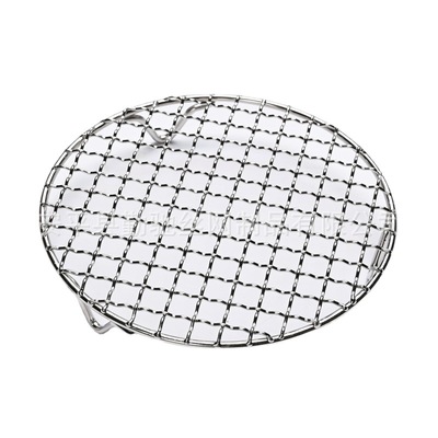 炸扣肉防粘锅底网04不锈钢烤网食品级电磁炉烧烤网圆形网脚加粗