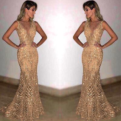 2025 Elegant Explosion Glitter Dress Sexy Vneck Party Pink