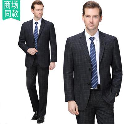 男士西装套婚装新款中西年爸爸装羊毛服36-3502职业商务装正装结