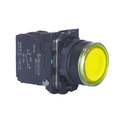 XB5AW33B1C塑料平头带灯按钮绿1NO常开24V(ZB5AW333C+ZB5AW0B31