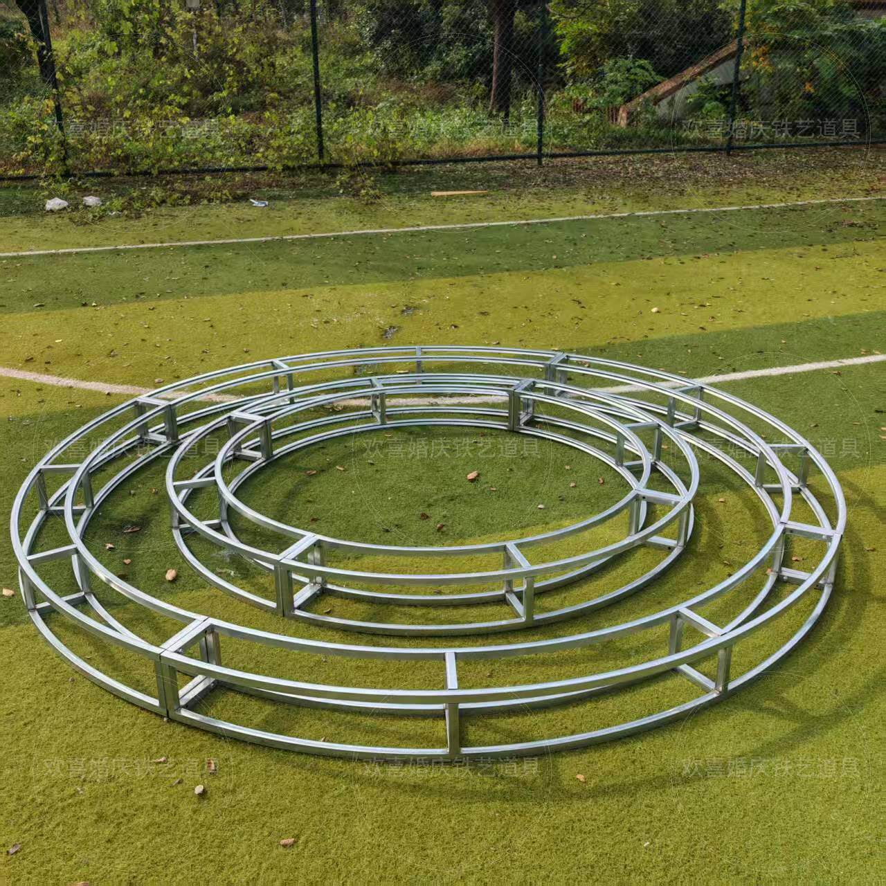 婚庆道具铁艺25管半圆拱门圆弧形吊顶圆形桁架鲜花吊环桁架圆异型