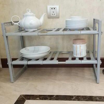 Adjustable 2Tier Under Sink with Removable Panels调节沥水架