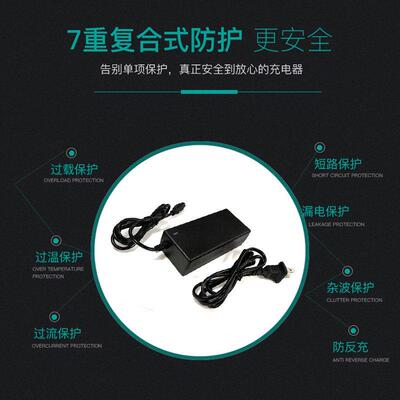N3M240迷你平衡车充电器三孔四孔头电源适配器 9576
