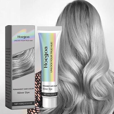 Hoegoa Gray Hair Dye - Long-lasting Color Lock, Nourishing a