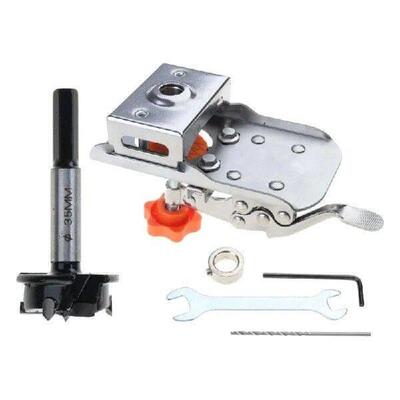 35mm Hinge Boring Jig Stainless Steel Hole Opener Template