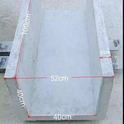 厂家直发混凝土预制排水沟U型水泥槽水渠管排污水沟水泥U型槽成品