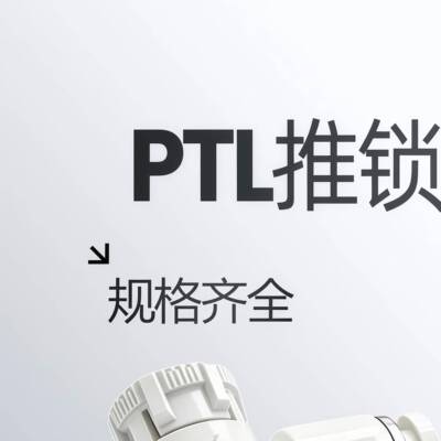 推锁型气缸调速节流阀 PTL4M5A-M PTL6M5A-M 气管气动接头限流阀