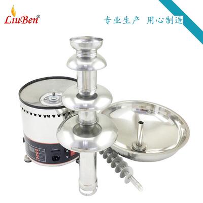 全助自动巧力机喷泉机克不 商用全D20096锈钢 自设备4层熔化瀑布