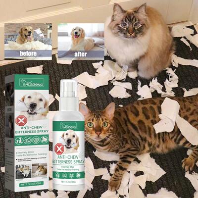 Pet Anti Chew Spray No Chew for Dog Deodorant Prevent Cat Sc