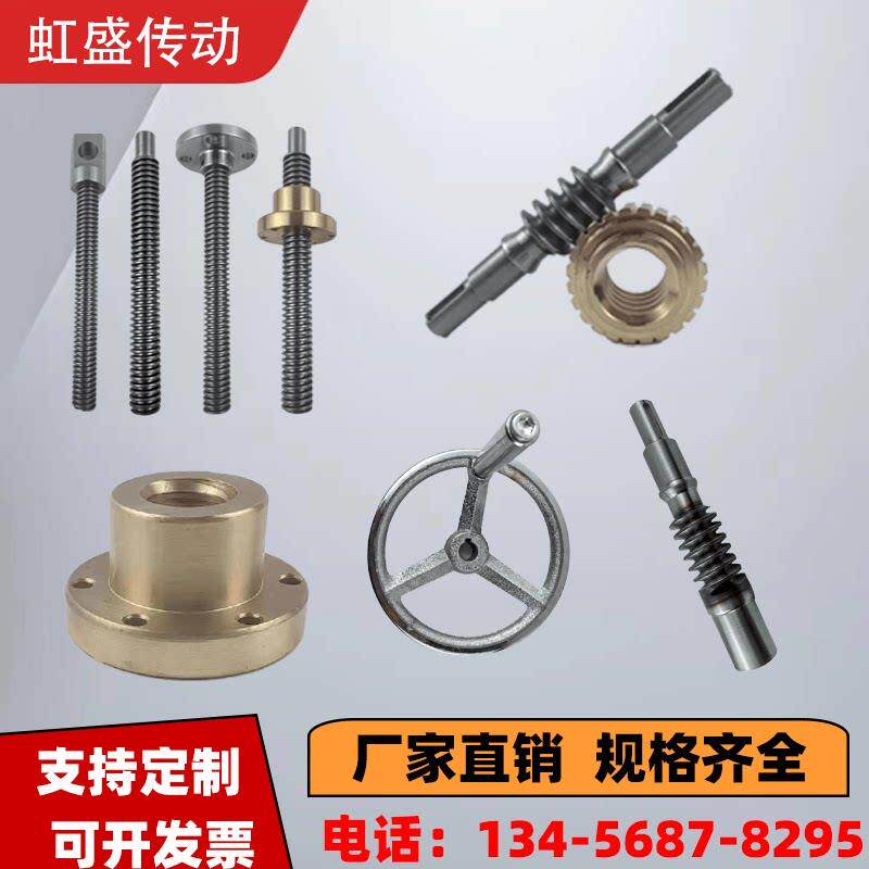 SWL丝杆升降机蜗轮蜗杆配件零件铜齿轮涡轮铜螺母螺杆