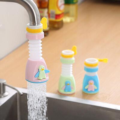 Universal Kitchen Faucet Splash-Proof Showerhead Cartoon Pen