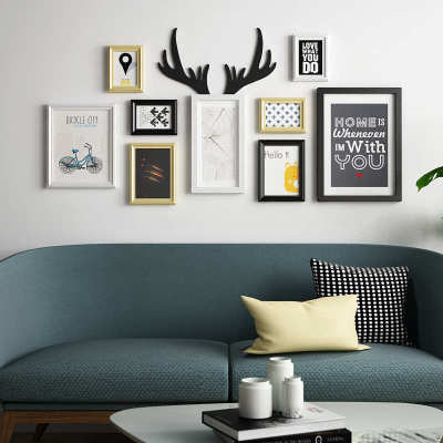 包邮【金零点9342】维瓦尔第/北欧/实木相框创意照片墙/相框墙