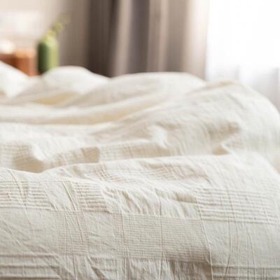 生棉花色001201丨原不白不染色白色本白枕套漂8x74cm一对4装