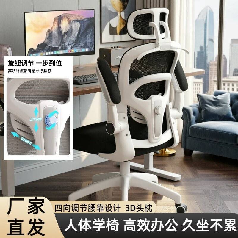 电脑椅子家用舒适久坐不累电竞椅人体工学办公椅书桌椅学习椅