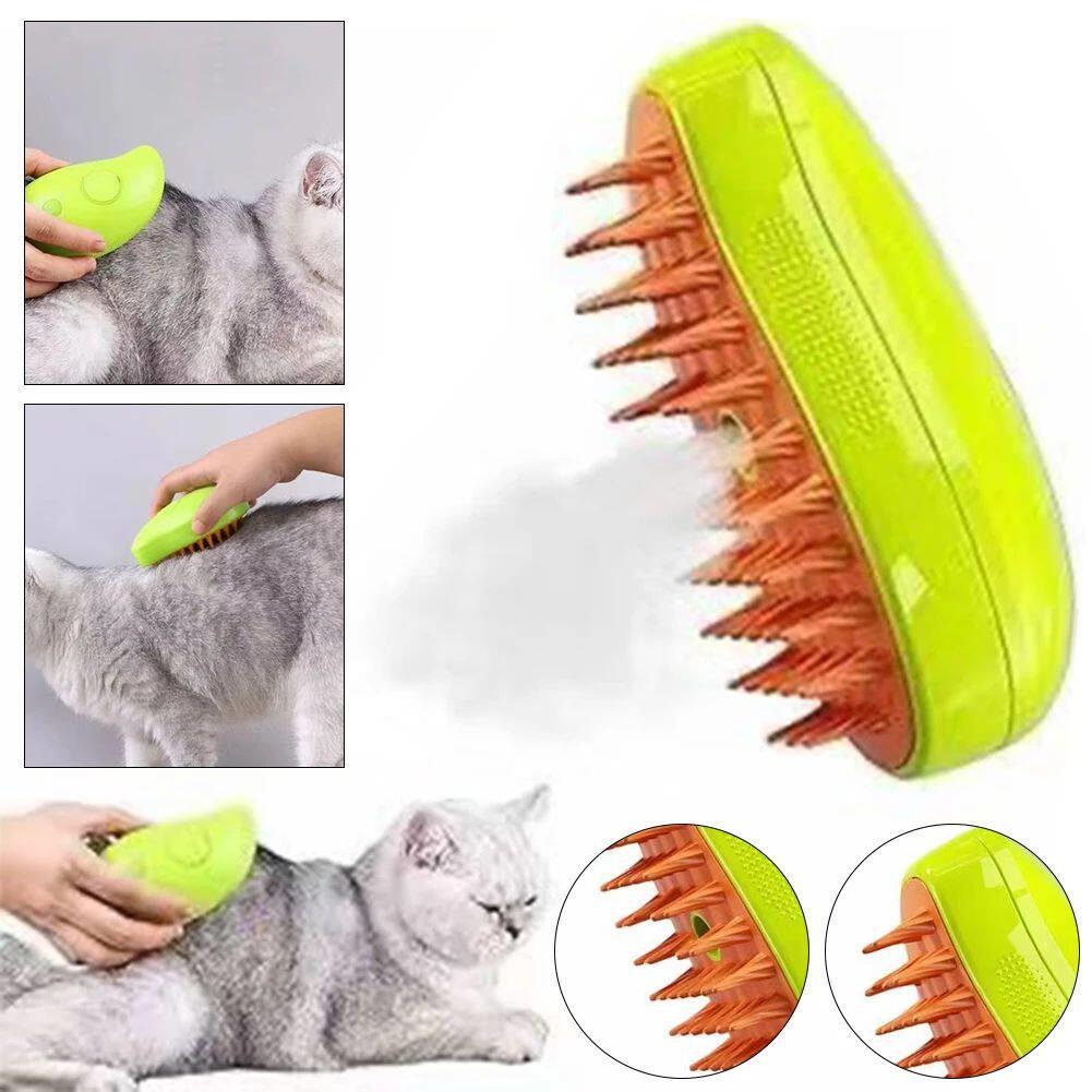 3合1猫蒸汽刷狗梳理梳子自清洁蒸汽