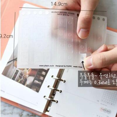 Self-adhesive transparent storage and renovation accessory h