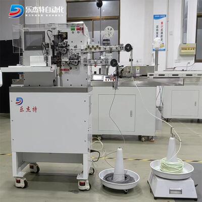 自动送料裁断烘烤机NTO缩线穿热套管自动电送管裁线穿套机管机