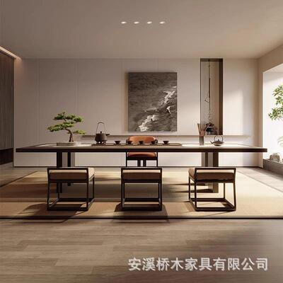 宋代美室学木大板实茶桌公IIO泡茶台简约创意家用客厅202办5新款