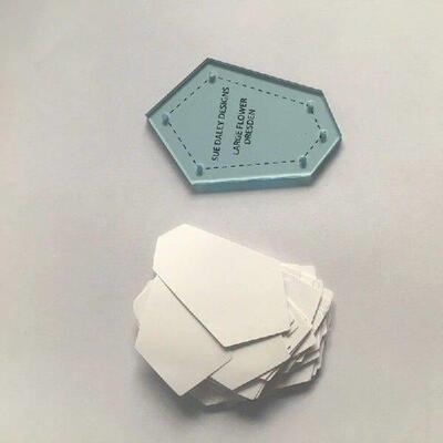 300 Pieces Paper Patchwork Shapes Acrylic Quilt Template