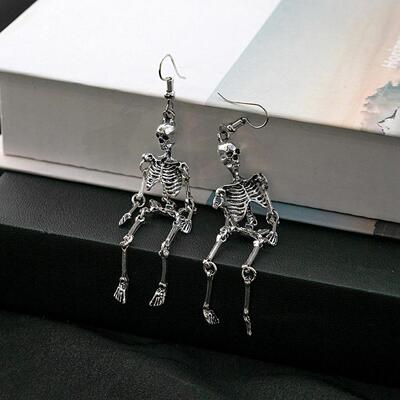 Halloween Skeleton Earrings and Earrings Female万圣节耳环