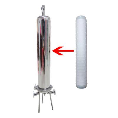 Microporous membrane filter 304单芯卫生级微孔滤膜筒式过滤器