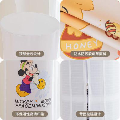 立式空调尘防罩厅圆柱形落地式柜机z0902-02耐脏皮革家用柜空调罩