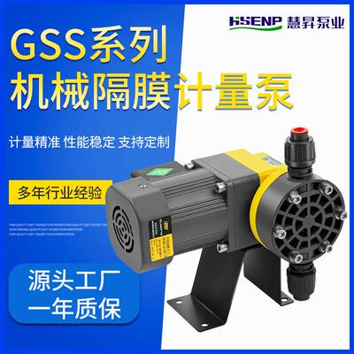 GSS系列机械隔膜计量泵精准投加31625WPAC/PAM