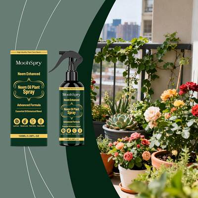 MOONSPRY Neem Oil Plant Spray - Daily Gentle Portable Care f
