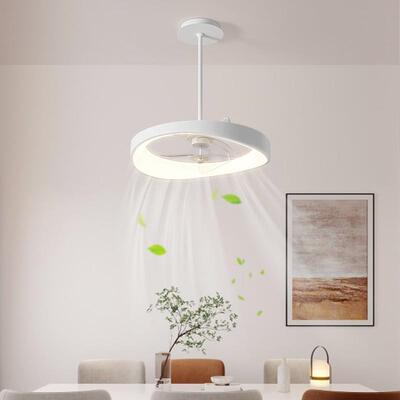 餐厅扇灯具室现代简约一体隐形风1559扇灯饰卧灯灯智能静音吊扇风