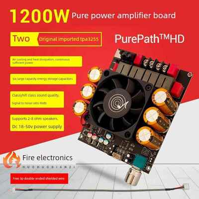 Zk-6002纯功率放大器板2.0立体声高低音功率放大器600W+600W