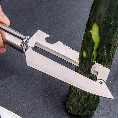 Stainless Steel Peeler, Thickened Fruit Multi-function Gourd