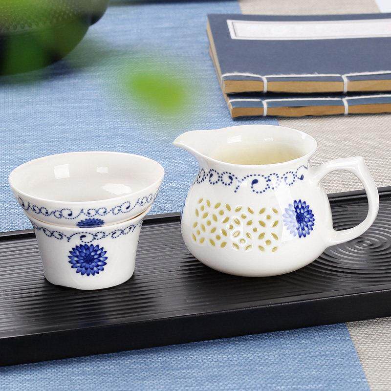 冲茶漏托滤茶器茶叶过滤网泡茶器分离器茶隔陶瓷茶具茶杯公道杯一