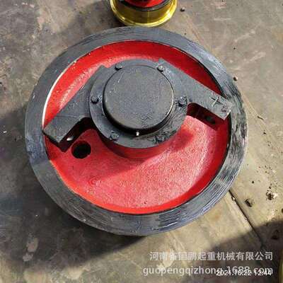 700*180mm双缘铸钢锻钢起重机车轮组龙门吊轨道轮台车电动平车轮