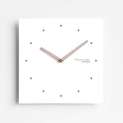 wozom正方形电挂表用箱钟客厅钟表现代大气o时尚家装饰P000EMA2挂